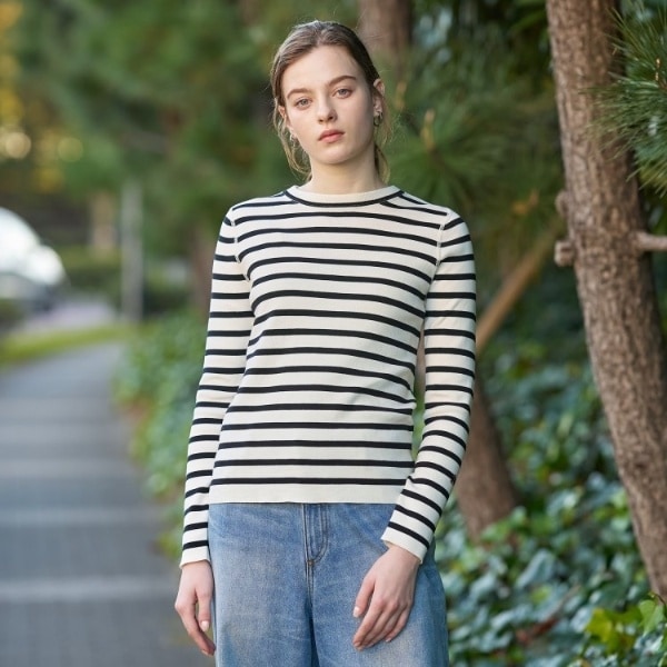 ドレステリア（DRESSTERIOR）/コットンフルニードルボーダー