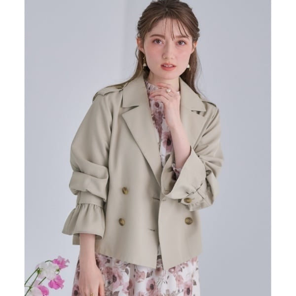 クチュールブローチ（Couture Brooch）/【華やか・主役級】ショートトレンチ