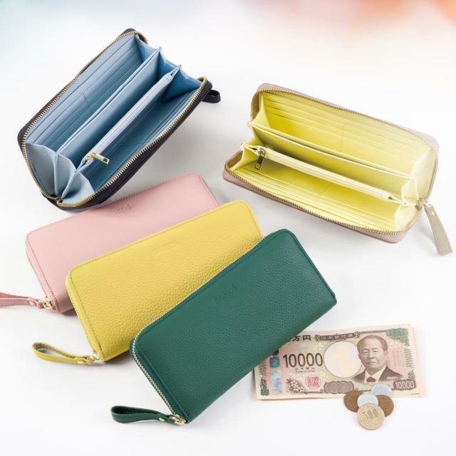 バルコス（BARCOS）/【BARCOS/バルコス】シュリンクレザーバイカラーラウンド型財布