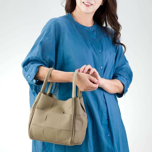 バルコス（BARCOS）/【BARCOS/バルコス】カットデザインレザー2wayハンドバッグ