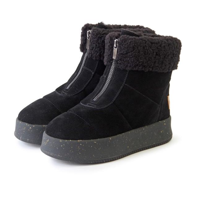 ミネトンカ（MINNETONKA）/厚底フロントジップボアブーツ 25M04