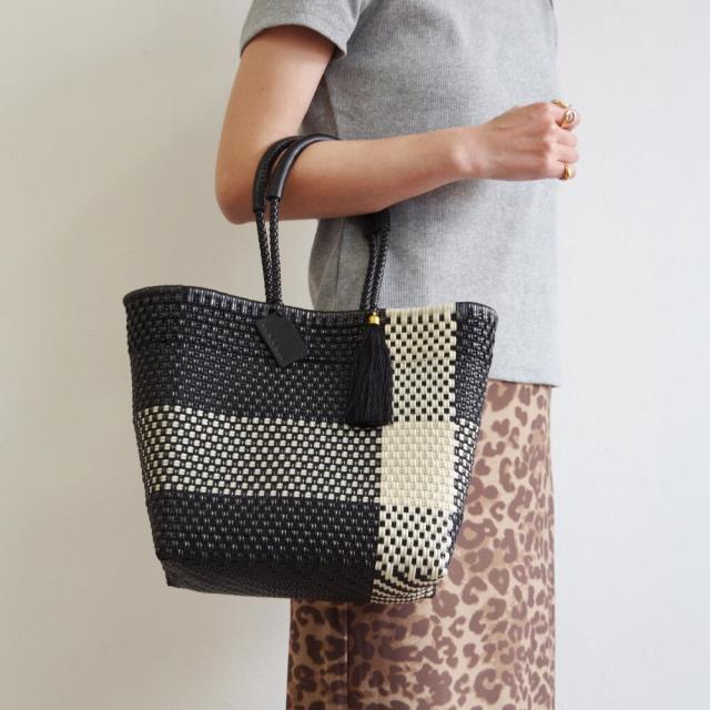 ウーヴン（WOVEN）/ウーヴン(WOVEN) / メキシコ製 エブリデイトートメルカドバッグ かごバッグ スモールバッグ