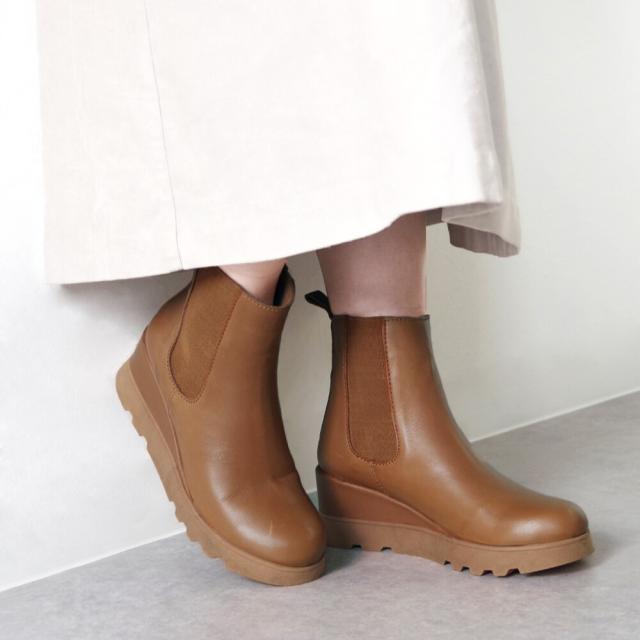 シュークローゼットセレクト（SHOE CLOSET SELECT）/BUENO （ブエノ） / 厚底ウエッジソール サイドゴアブーツ Z7200