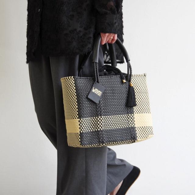 ウーヴン（WOVEN）/ウーヴン(WOVEN) / メキシコ製 スモールドローストリングトート メルカドバッグ かごバッグ