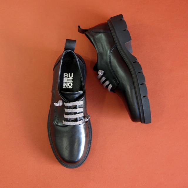 シュークローゼットセレクト（SHOE CLOSET SELECT）/BUENO （ブエノ） / 本革 厚底レースアップシューズ プレーントゥシューズ【F1601】