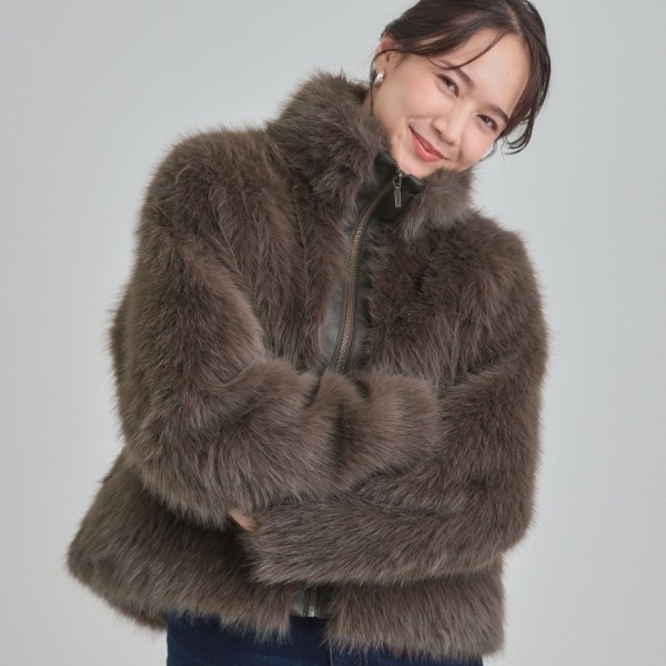 キューティーブロンド（Cutie Blonde）/フェイクファーブルゾン