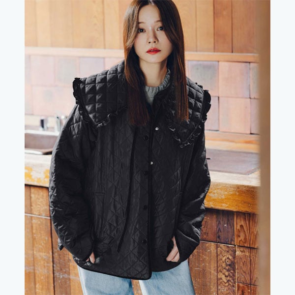 ティティベイト（titivate）/【高山直子さんコラボアイテム】襟付きキルティングジャケット