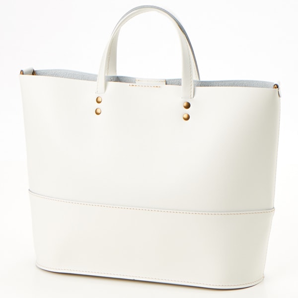 タイドウェイ（TIDEWAY）/Ag+LEATHER BLACK&WHITE 抗菌 TOTE