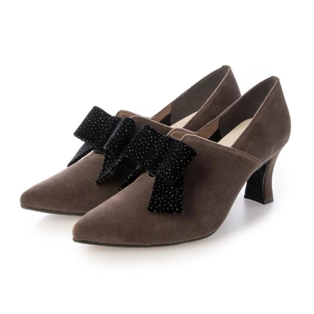 ラウナレア（Launa lea）/【25秋冬新カラー】7cmリボンベルベットブーティー(0585）