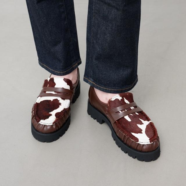 ラウナレア（Launa lea）/【25秋冬】厚底ギャザーローファー (S155A)