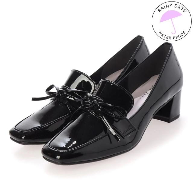 ラウナレア（Launa lea）/◇レイン対応◇通勤用にも! リボンチャンキーヒールパンプス(R9008)