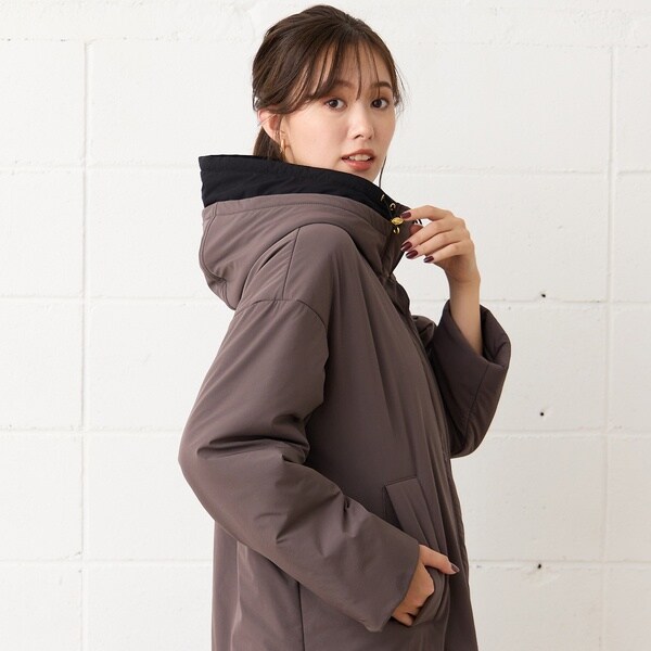 ピサーノ（PISANO）/キャメル中綿・フード切り替えコート