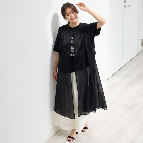 ピサーノ（PISANO）/【手洗いOK】２ＷＡＹ・Ａラインシアーロングジレ