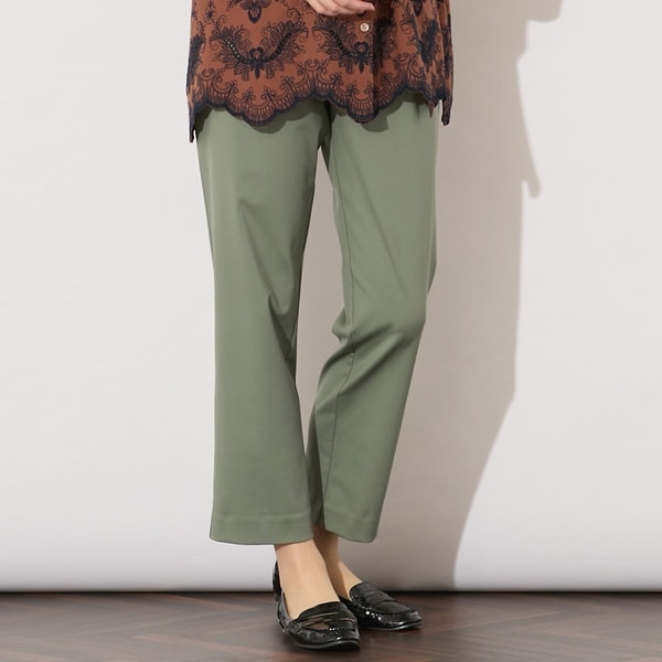 ピサーノ（PISANO）/【手洗いOK】クロップト丈・スリムストレートパンツ