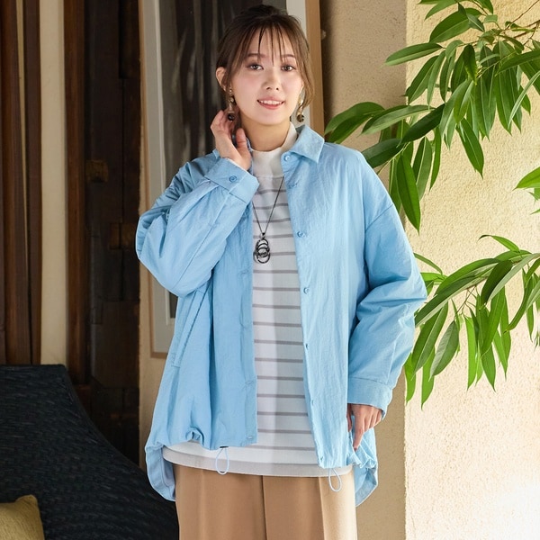 ピサーノ（PISANO）/極薄中綿入りオーバーシャツ