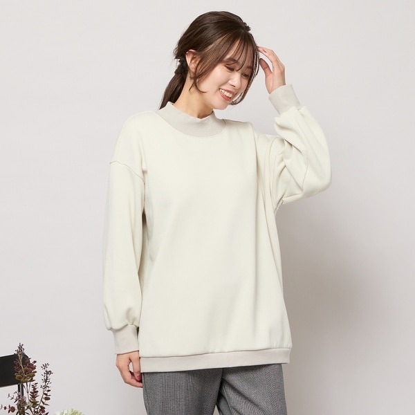 ピサーノ（PISANO）/【手洗いOK・セットアップ対応】裏起毛ハイネックトップ