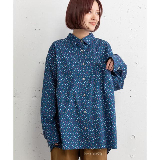 プードゥドゥ（POU DOU DOU）/フラワープリントウエスタンシャツ