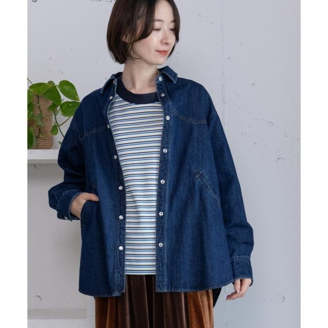 プードゥドゥ（POU DOU DOU）/ウエスタンヨークデニムシャツ