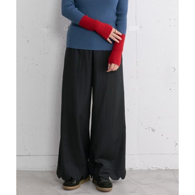 プードゥドゥ（POU DOU DOU）/裾スカラップパンツ