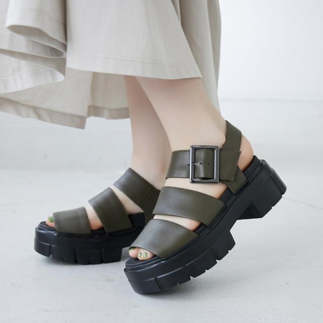 アキュアーズ（AcureZ）/オトナの厚底トラッドサンダル ベルトデザイン