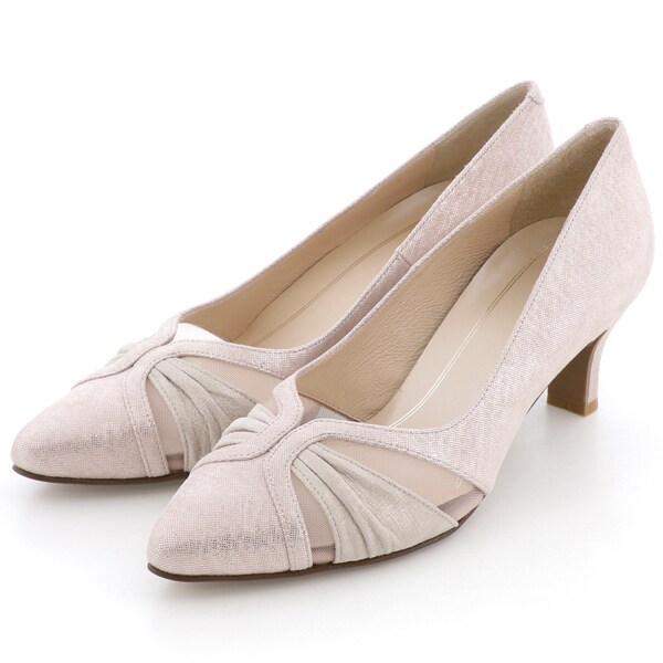 リズ・ラフィーネ（Riz raffinee）/Vカットチュールデザインパンプス