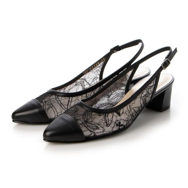 リズ・ラフィーネ（Riz raffinee）/バックストラップポインテッドトゥパンプス