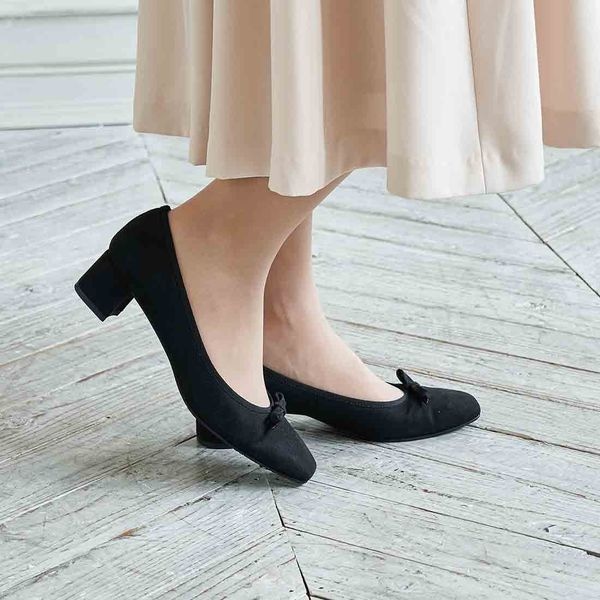 リズ・ラフィーネ（Riz raffinee）/【レイン対応】リボンパンプス