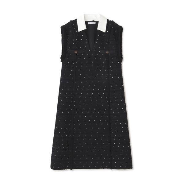 アドーア（ADORE）/◆フラワースパングルツィードワンピース