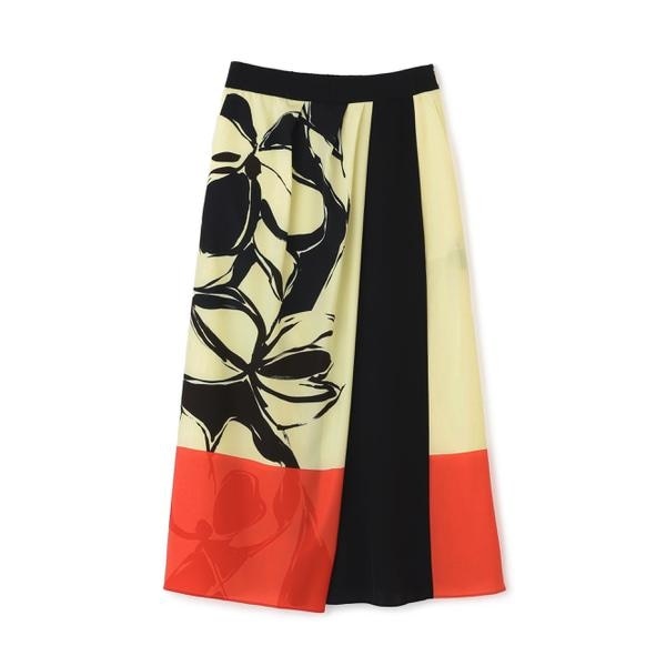 アドーア（ADORE）/◆カラーオーバーレイプリントスカート