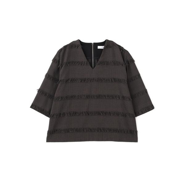 アドーア（ADORE）/フリンジチェックブラウス