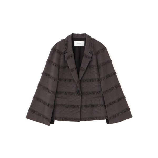 アドーア（ADORE）/フリンジチェックジャケット