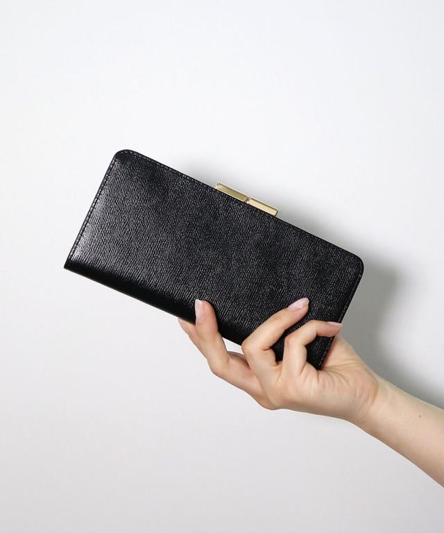 ミアン（MIAN ）/【本革/収納力/スリム】KERRIA / 国産牛革 がま口長財布 / ドラマ着用アイテム