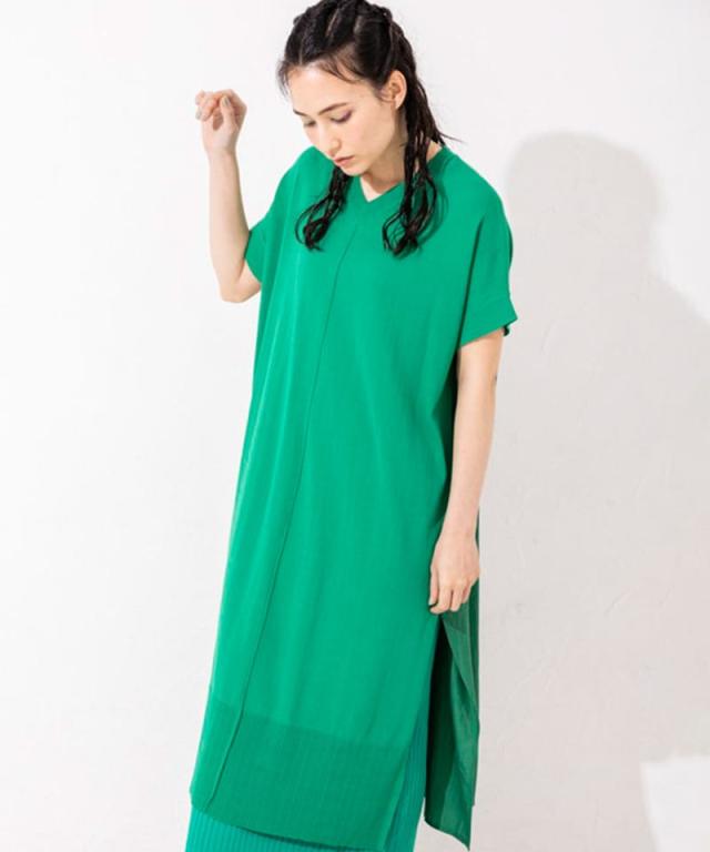 オズモーシス/バックタックロングニットプルオーバー