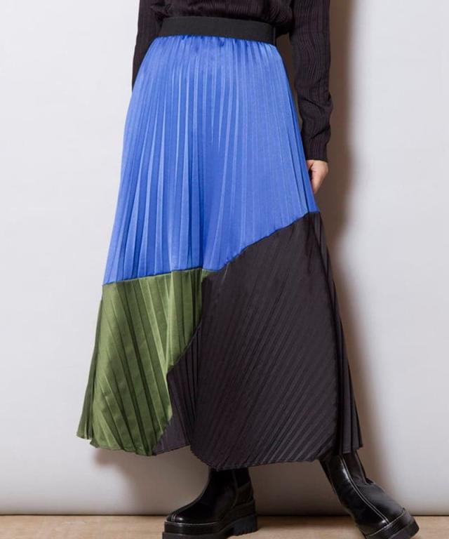オズモーシス（OSMOSIS）/切替プリーツスカート
