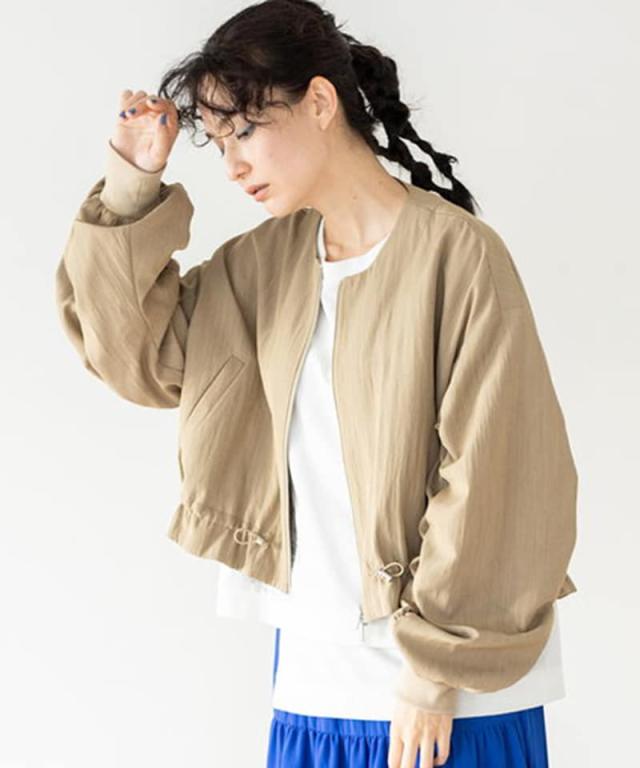 オズモーシス（OSMOSIS）/ギャザージップブルゾン