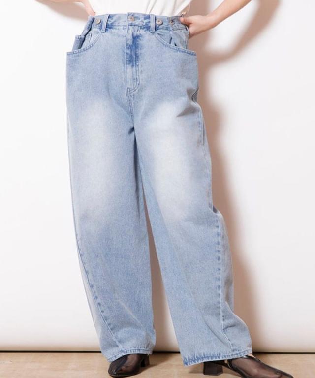 オズモーシス（OSMOSIS）/タックデニムパンツ