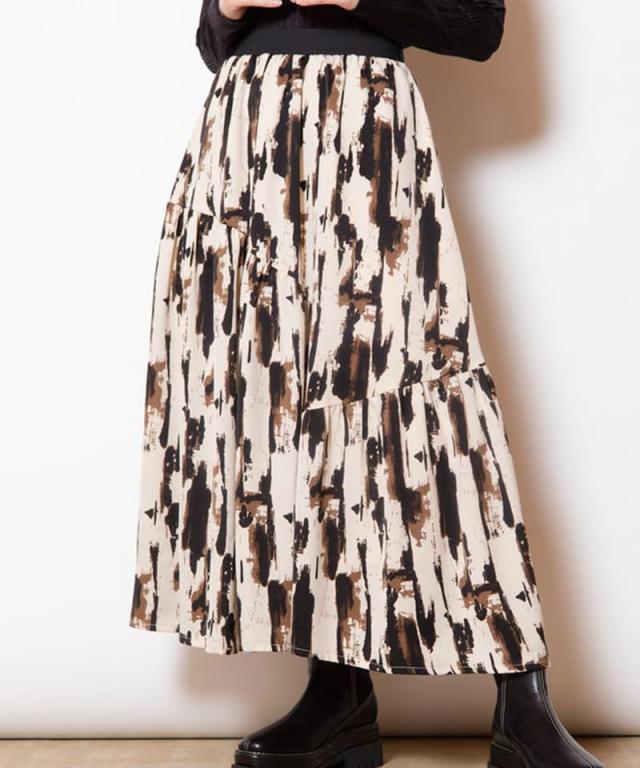 オズモーシス（OSMOSIS）/プリントギャザースカート