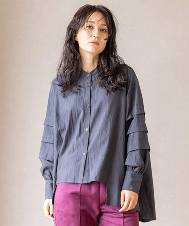 オズモーシス（OSMOSIS）/タックスリーブブラウス