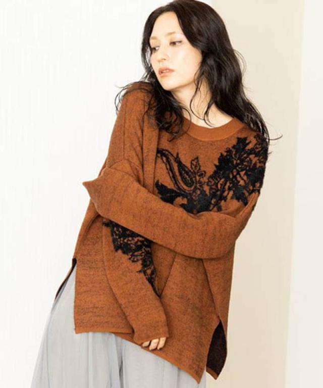 オズモーシス（OSMOSIS）/ジャガードニットプルオーバー