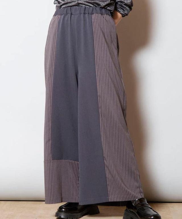 オズモーシス（OSMOSIS）/ストライプ切替パンツ