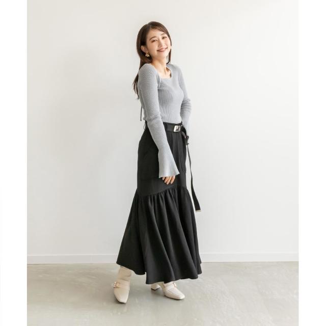 ランダ（RANDA）/＜23秋冬新作＞ベルト付き裾フレアロングスカートの通販はau PAY マーケット - Brand Square by OIOI （ブランドスクエアbyマルイ） | au ...
