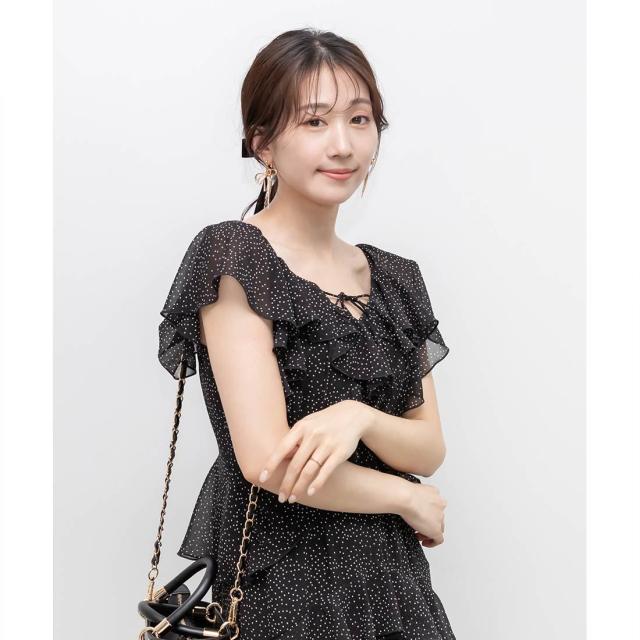 ランダ（RANDA）/フリルティアードシフォンワンピース