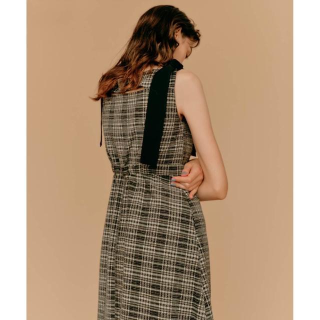 ランダ（RANDA）/モノトーンビックチェック柄ワンピース