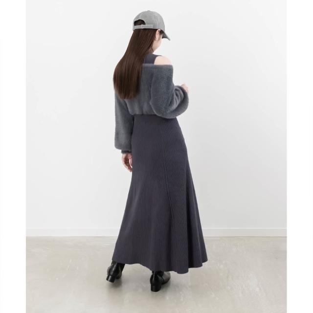 ランダ（RANDA）/＜24秋冬新作＞フェザードッキングニットワンピースの