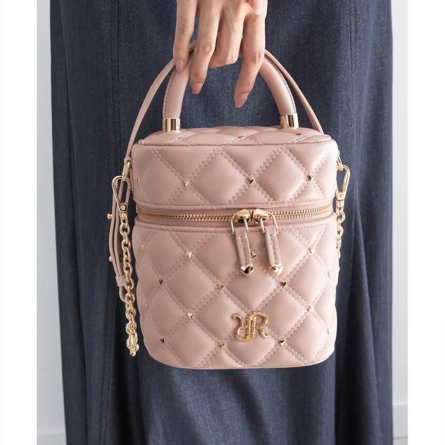 ランダ（RANDA）/【Heart Collection】ハートスタッズ2WAYキルティングバニティバッグ