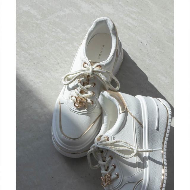 ランダ（RANDA）/【22．5−25．5】2WAY モノグラムパーツボリュームスニーカー