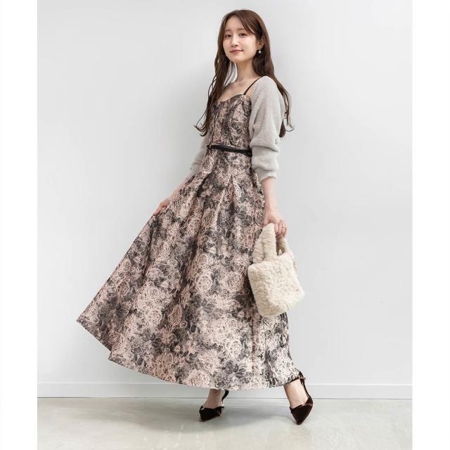 ランダ（RANDA）/＜25秋冬新作＞フラワージャガードワンピース