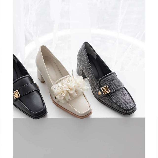 ランダ（RANDA）/＜25秋冬新作＞【22．5−25．5】2WAYベルトヒールアップローファー