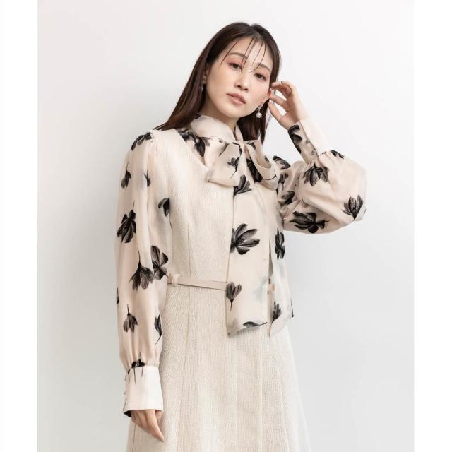 ランダ（RANDA）/＜25秋冬新作＞バリエオーガンジーリボンブラウス