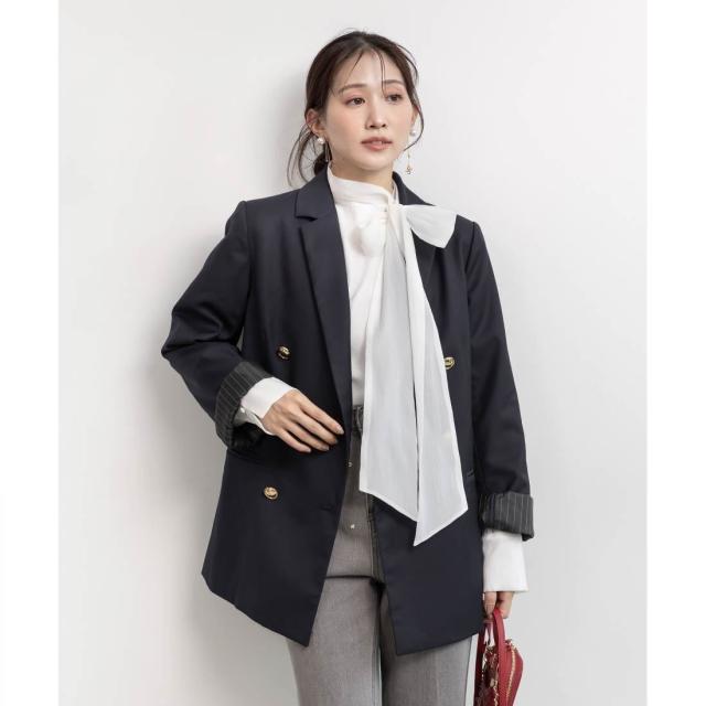 ランダ（RANDA）/＜25秋冬新作＞ダブルブレストテーラードジャケット